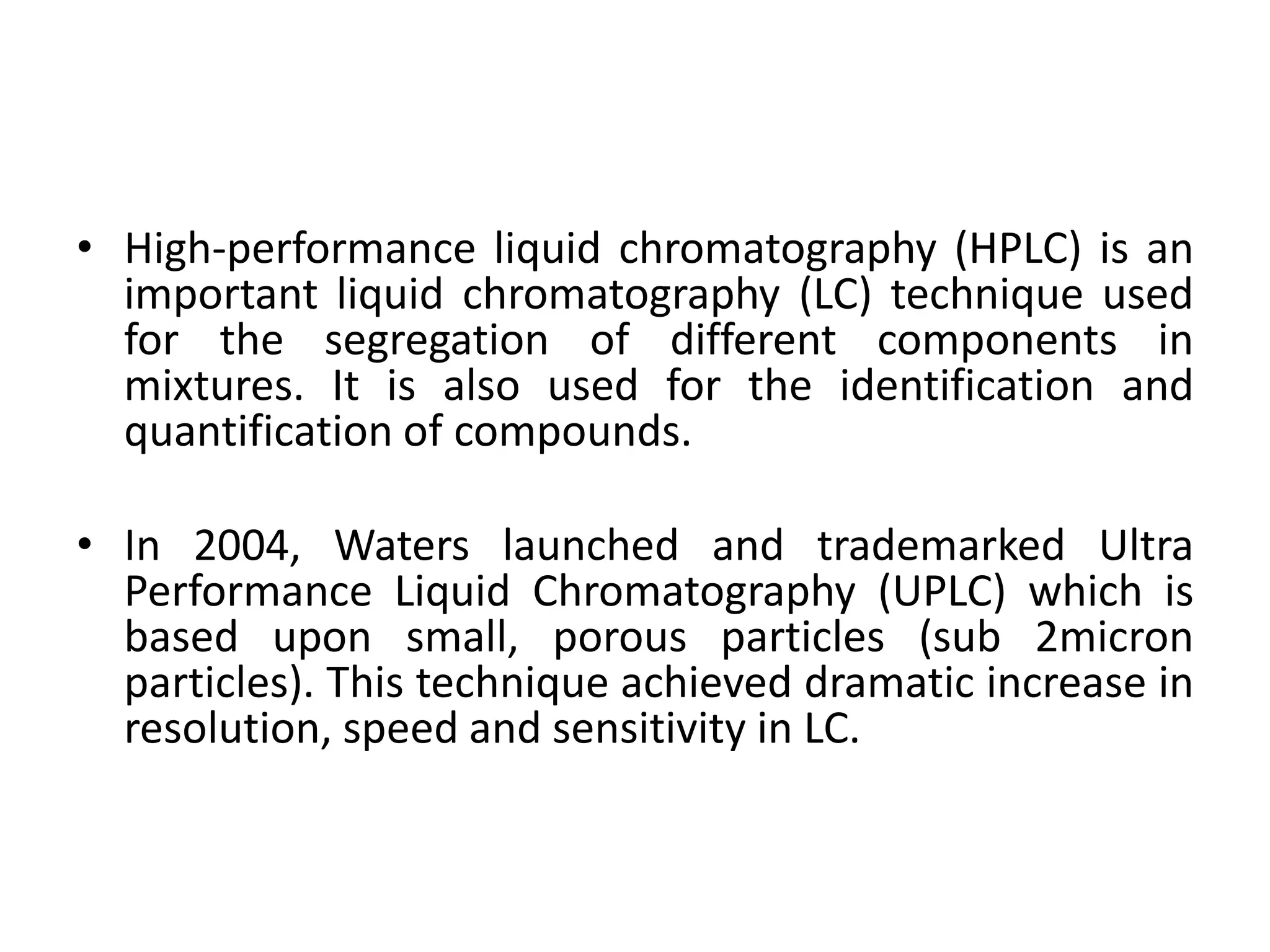 Difference between HPLC and UPLC | PPTX