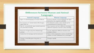 Difference between humans and animal | PPTX