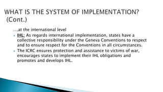 Difference between IHL and IHRL | PPTX