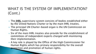 Difference between IHL and IHRL | PPTX