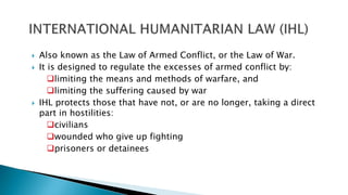 Difference between IHL and IHRL | PPTX