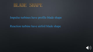 Difference between impulse and reaction turbine | PPTX