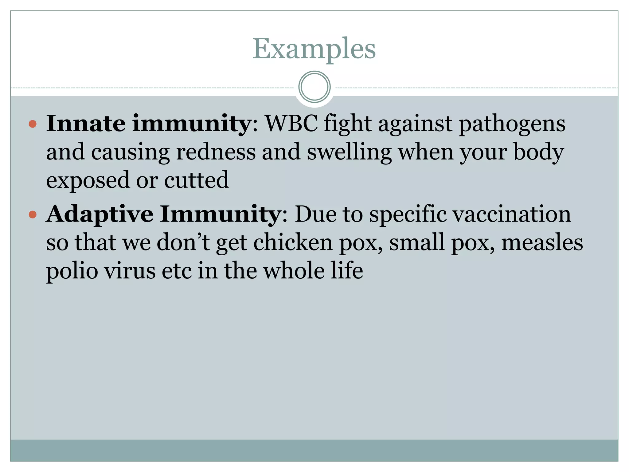 Difference between innate and adaptive immunity | PPTX