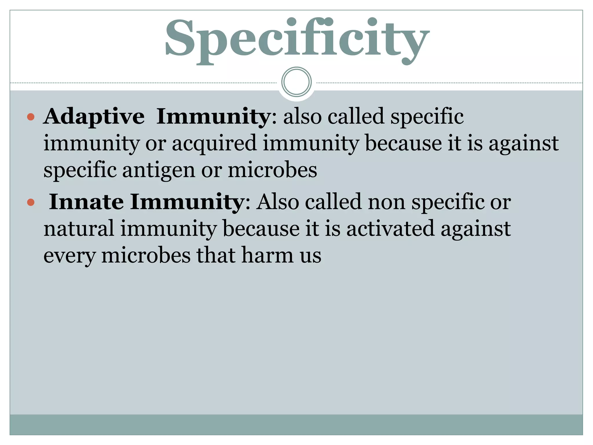 Difference between innate and adaptive immunity | PPT Difference between innate and adaptive immunity | PPT