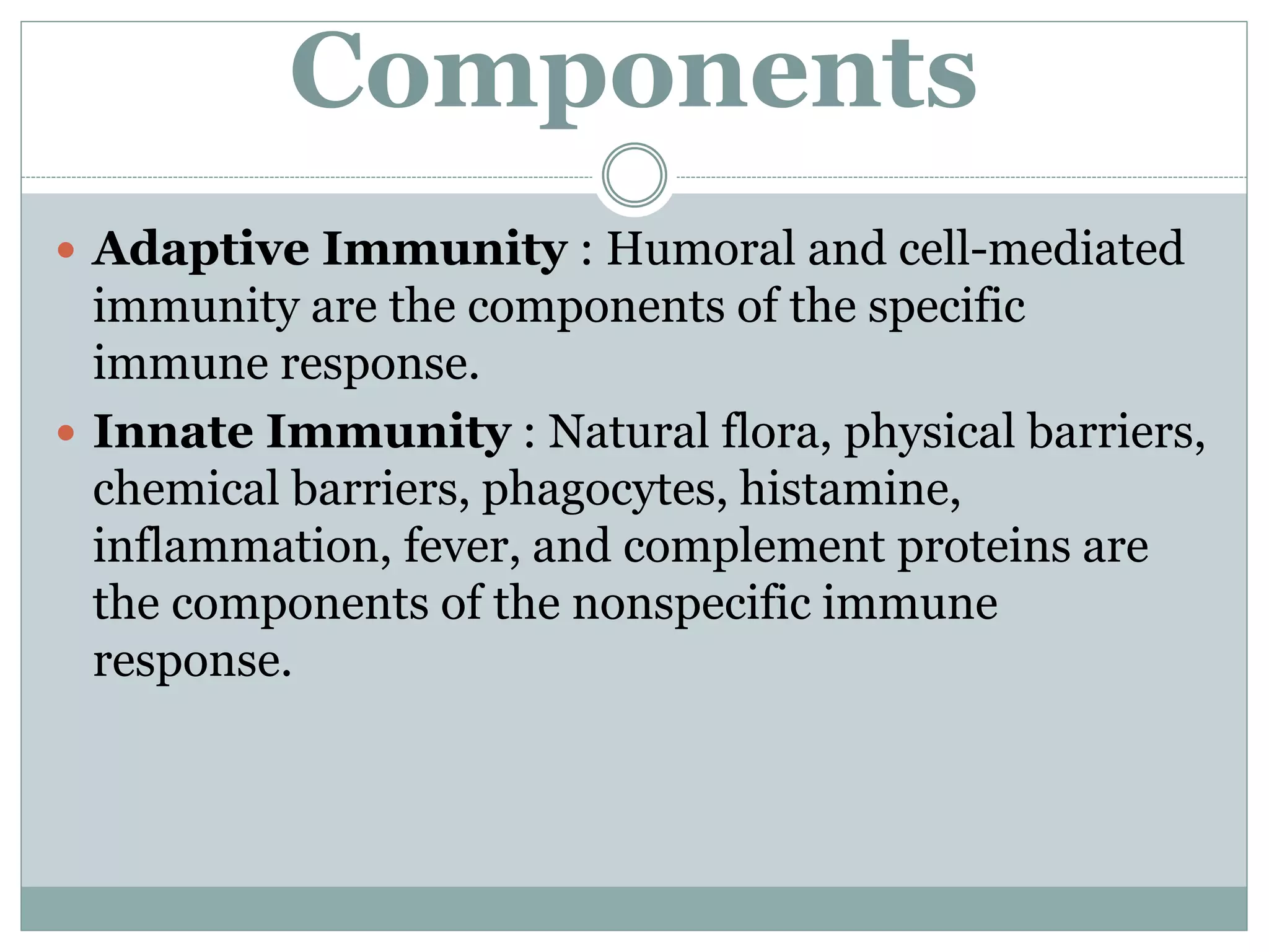 Difference between innate and adaptive immunity | PPTX