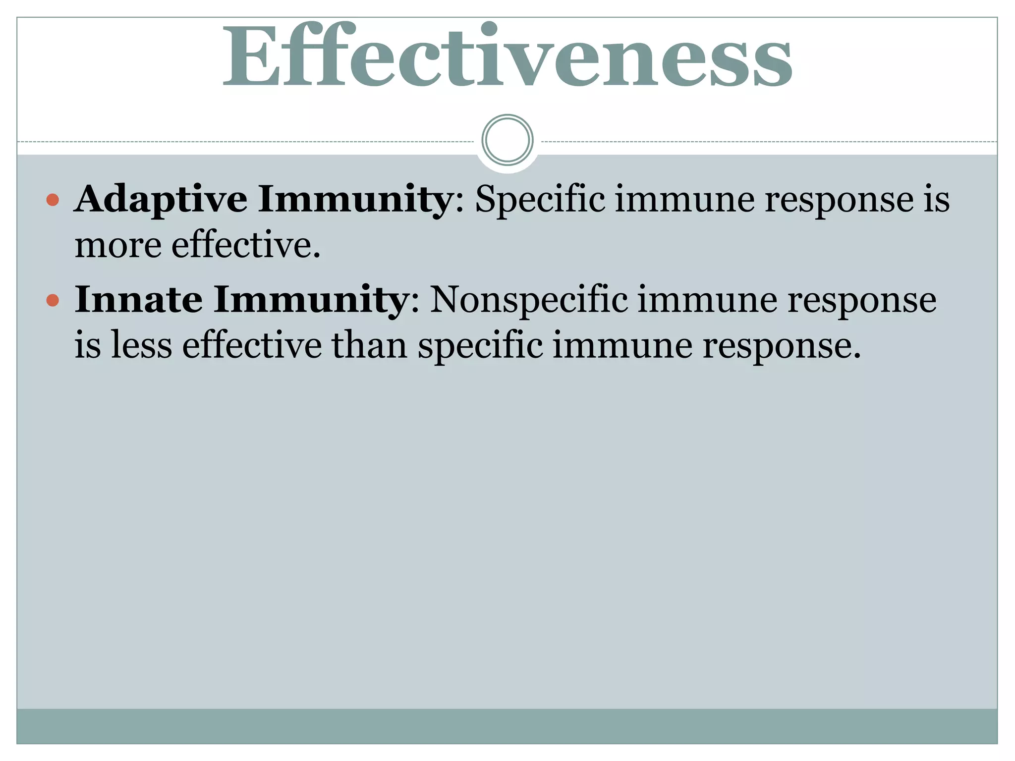 Difference between innate and adaptive immunity | PPTX