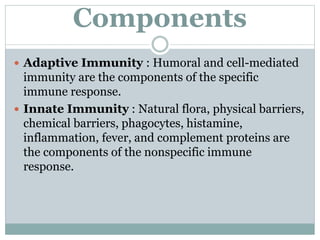 Difference between innate and adaptive immunity | PPTX