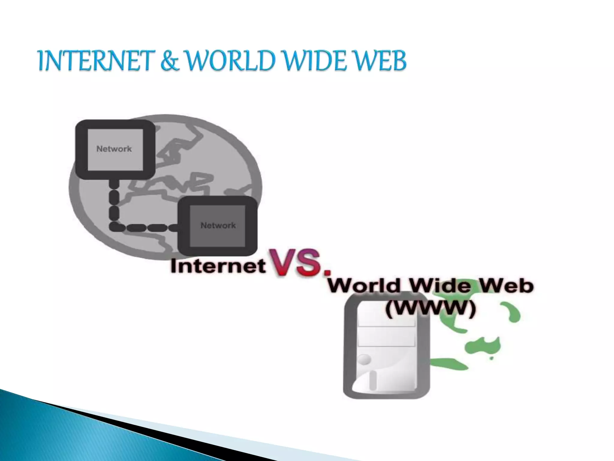 Difference between internet and world wide web | PPTX