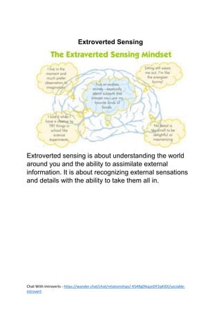 Difference between introverted sensing and extroverted sensing | PDF