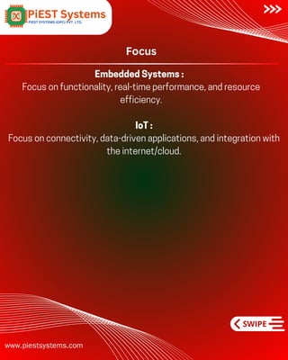 DIFFERENCE BETWEEN IOT & EMBEDDED SYSTEMS | PDF