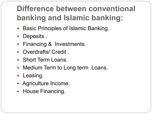 Difference between islamic & conventional banks | PPT