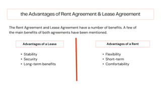 Difference Between lease And Rent Agreement | PPTX