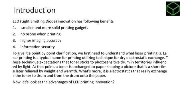 Difference between LED and laser printer | PPT