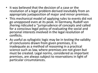 Difference between legal logic and legal rhetoric | PPTX