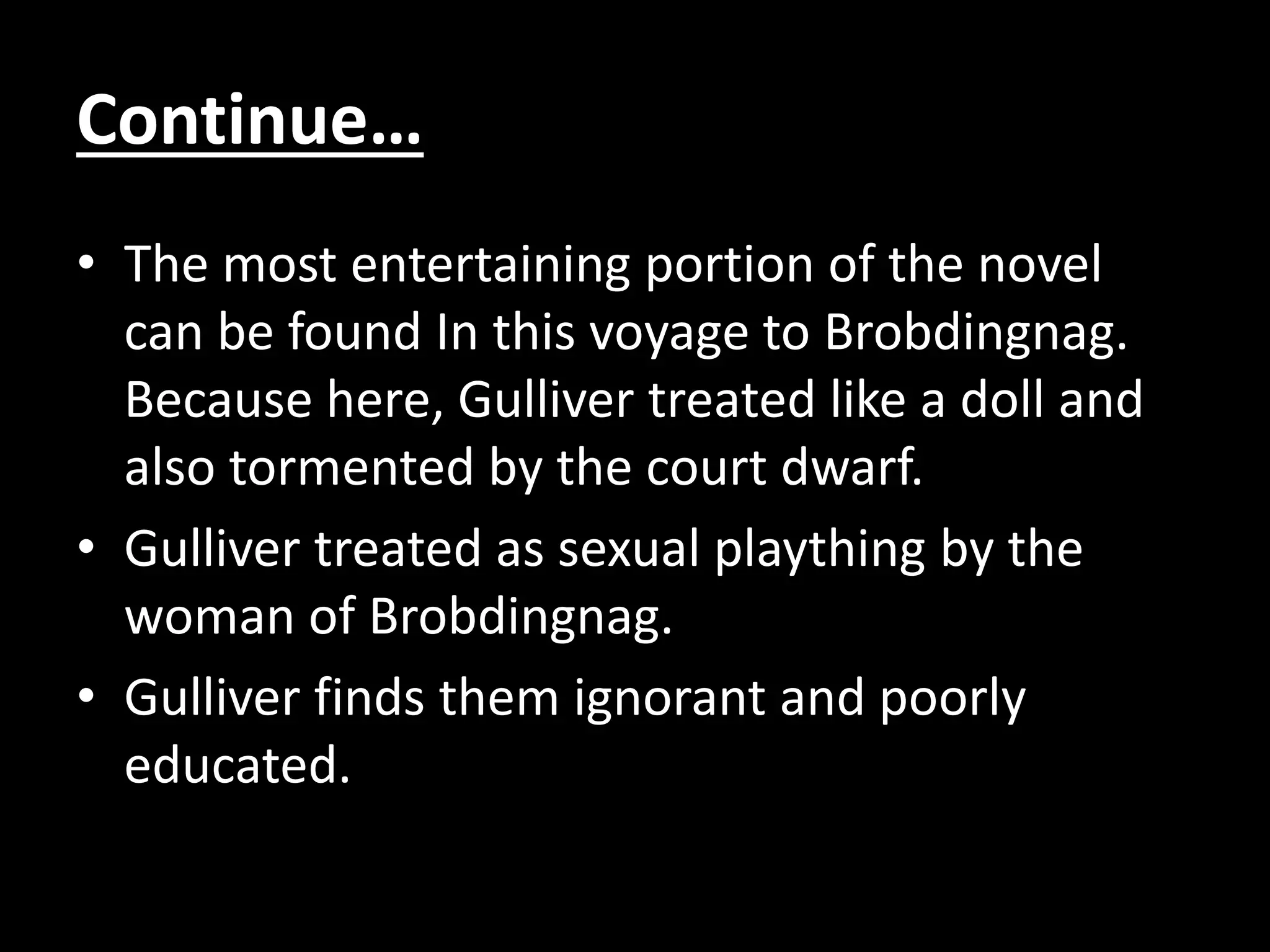 Gulliver's Journey to Liliput and Brobdingnag | PPTX