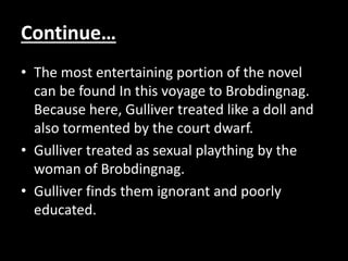 Gulliver's Journey to Liliput and Brobdingnag | PPTX