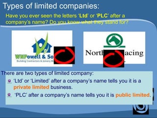 Difference between ltd plc | PPT