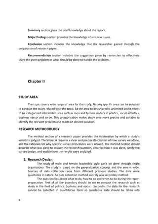 Difference between male and female leadership style | PDF