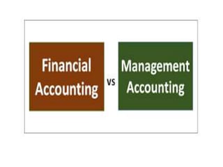 Difference between management and Financial accounting. | PPTX