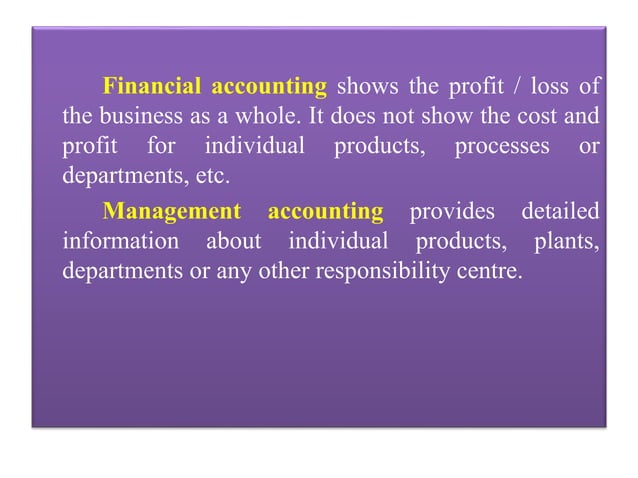 Difference between management and Financial accounting. | PPTX ...