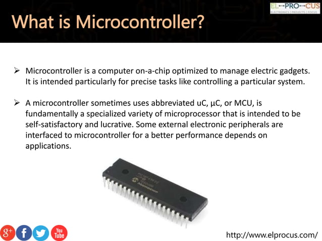 Difference Between Microprocessors and Microcontrollers | PPTX ...