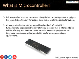 Difference Between Microprocessors and Microcontrollers | PPT