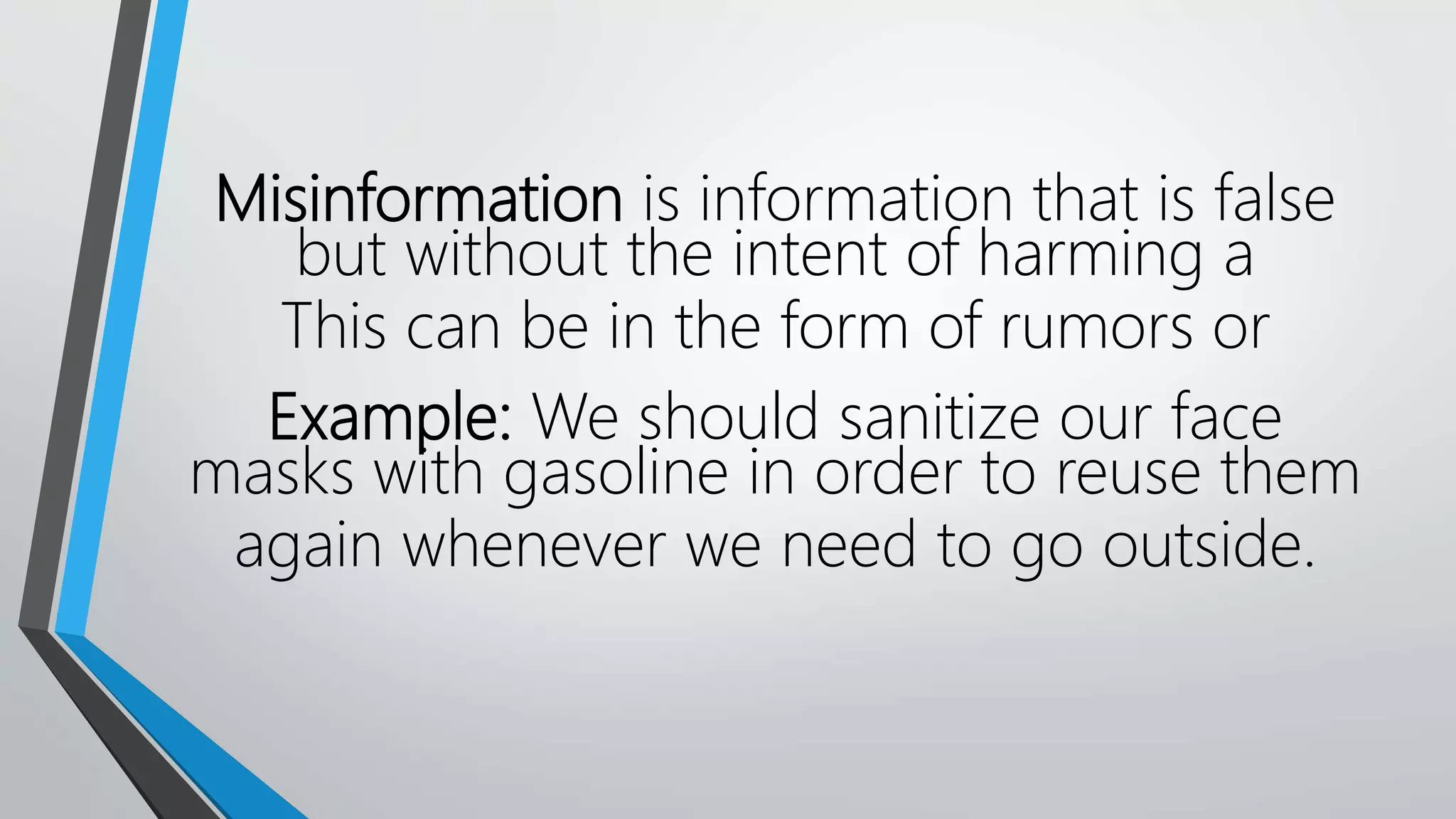 DIFFERENCE BETWEEN MISINFORMATION.pptx