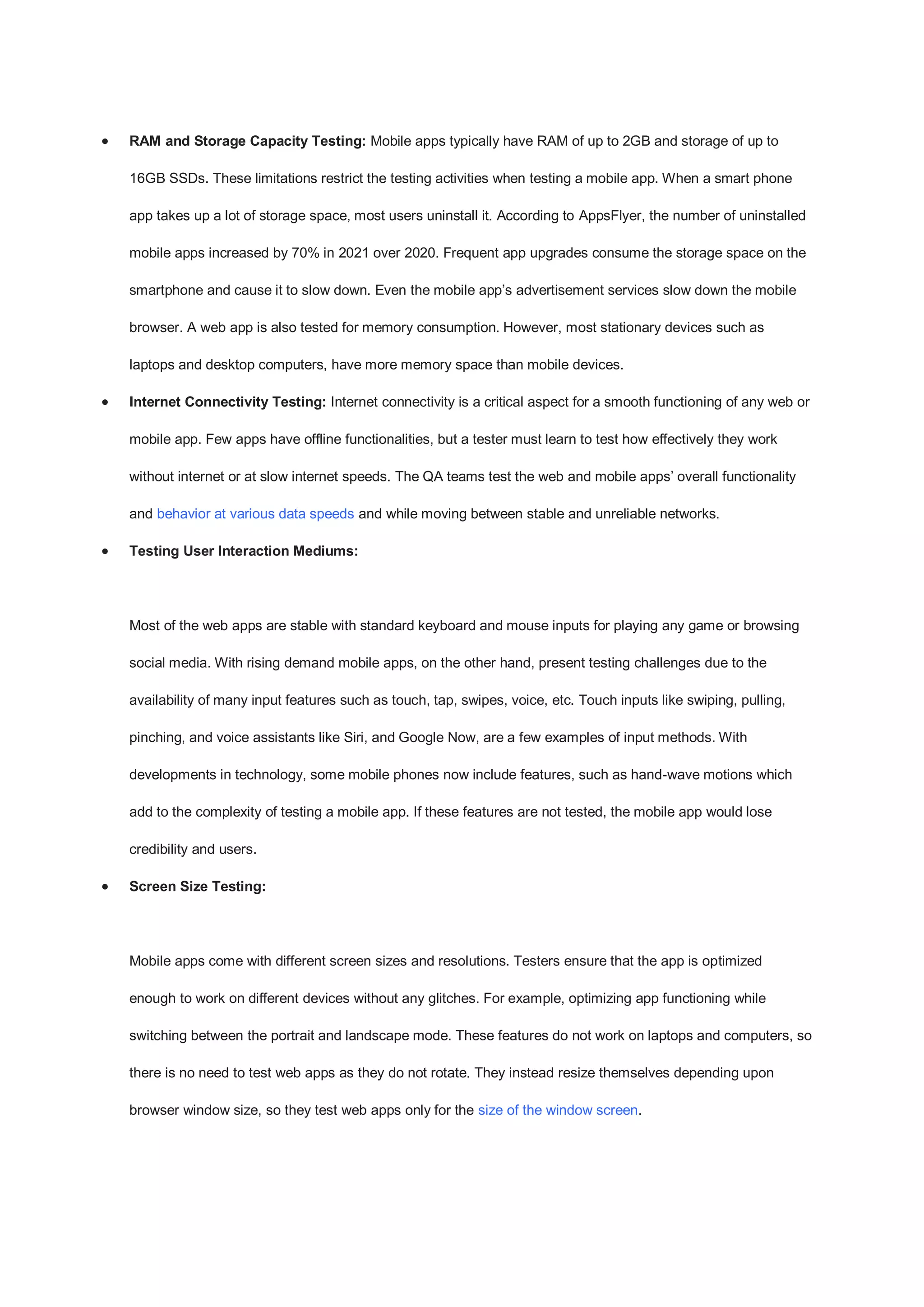 Difference Between Mobile And Web App Testing Pdf
