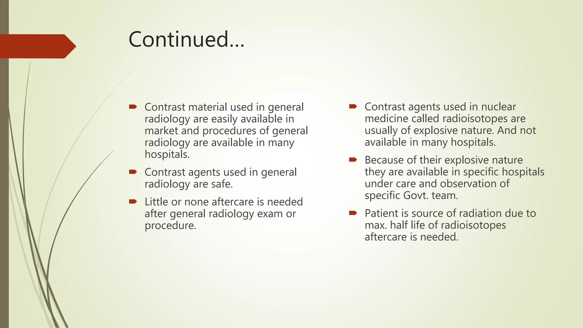 Difference between modalities of general radiology and nuclear medicine | PPTX