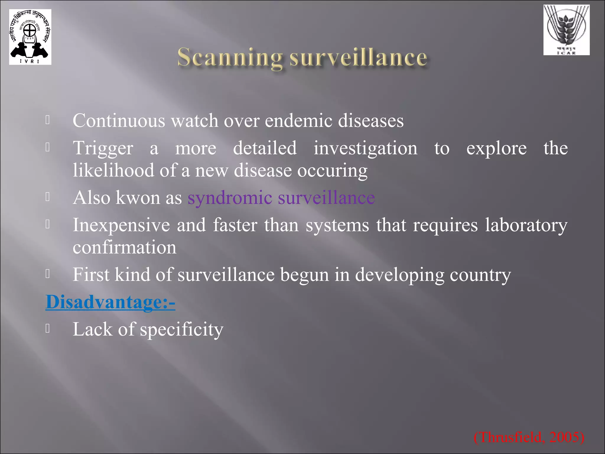 Monitoring and Surveillance | PPT