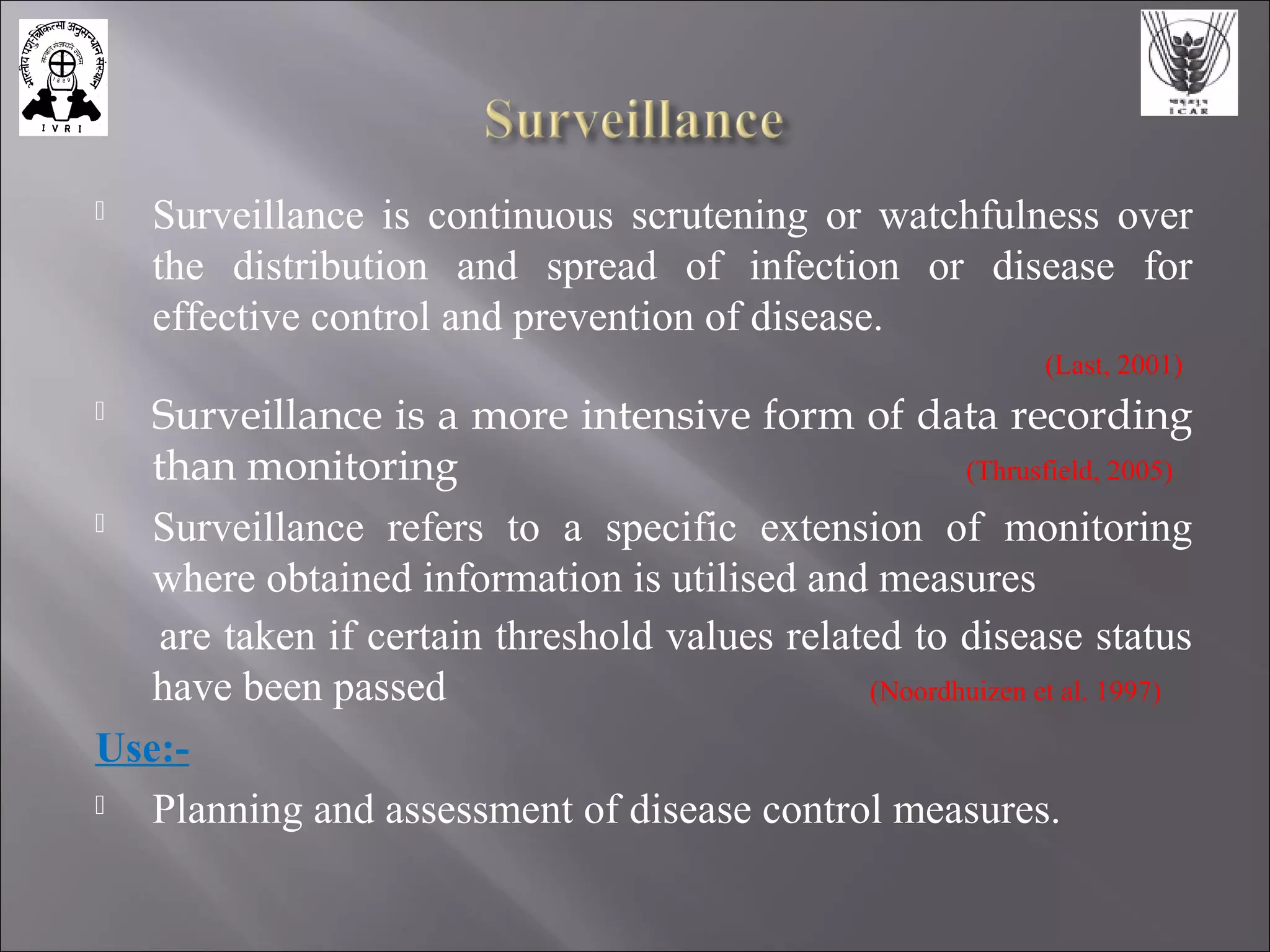 Monitoring and Surveillance | PPT