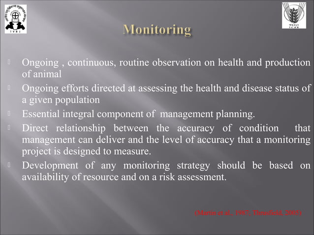 Monitoring and Surveillance | PPT