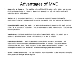 Difference between MVC 3, 4, 5 and 6 | PPTX