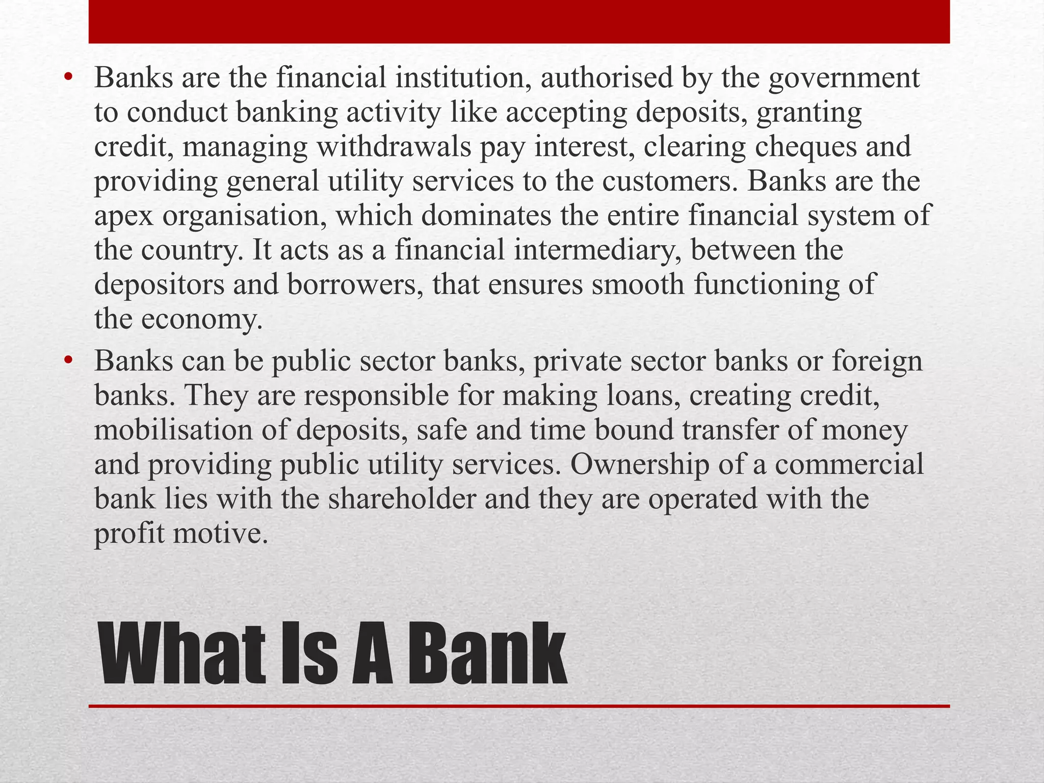 Difference between nbfi & banks | PPTX