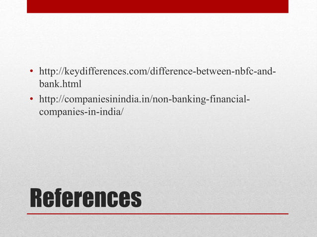 Difference between nbfi & banks | PPTX | Business Banking & Finance | Business