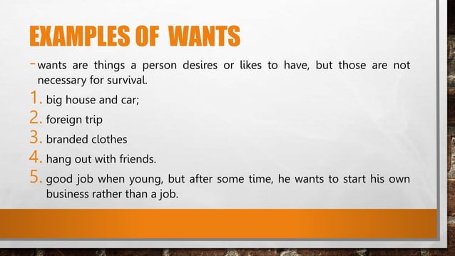 Difference between Needs and Wants.pptx | Shopping