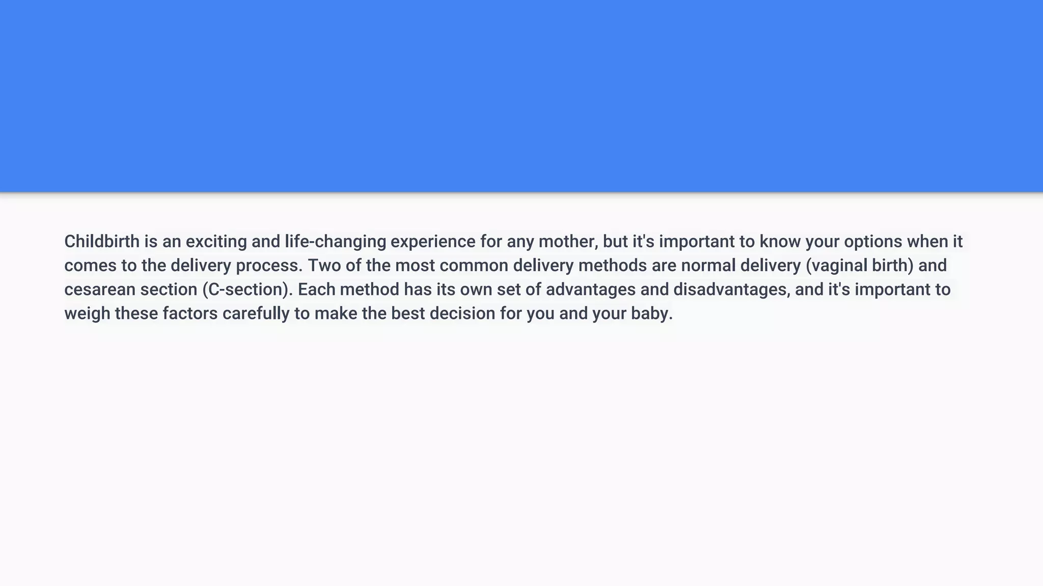 Difference between Normal and C-section delivery.pptx