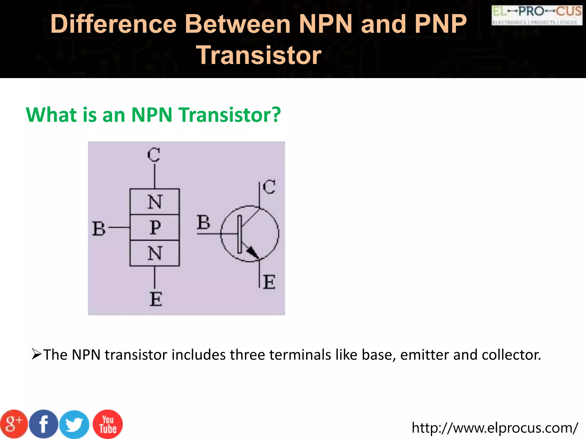 Difference between npn and pnp transistor.pptx