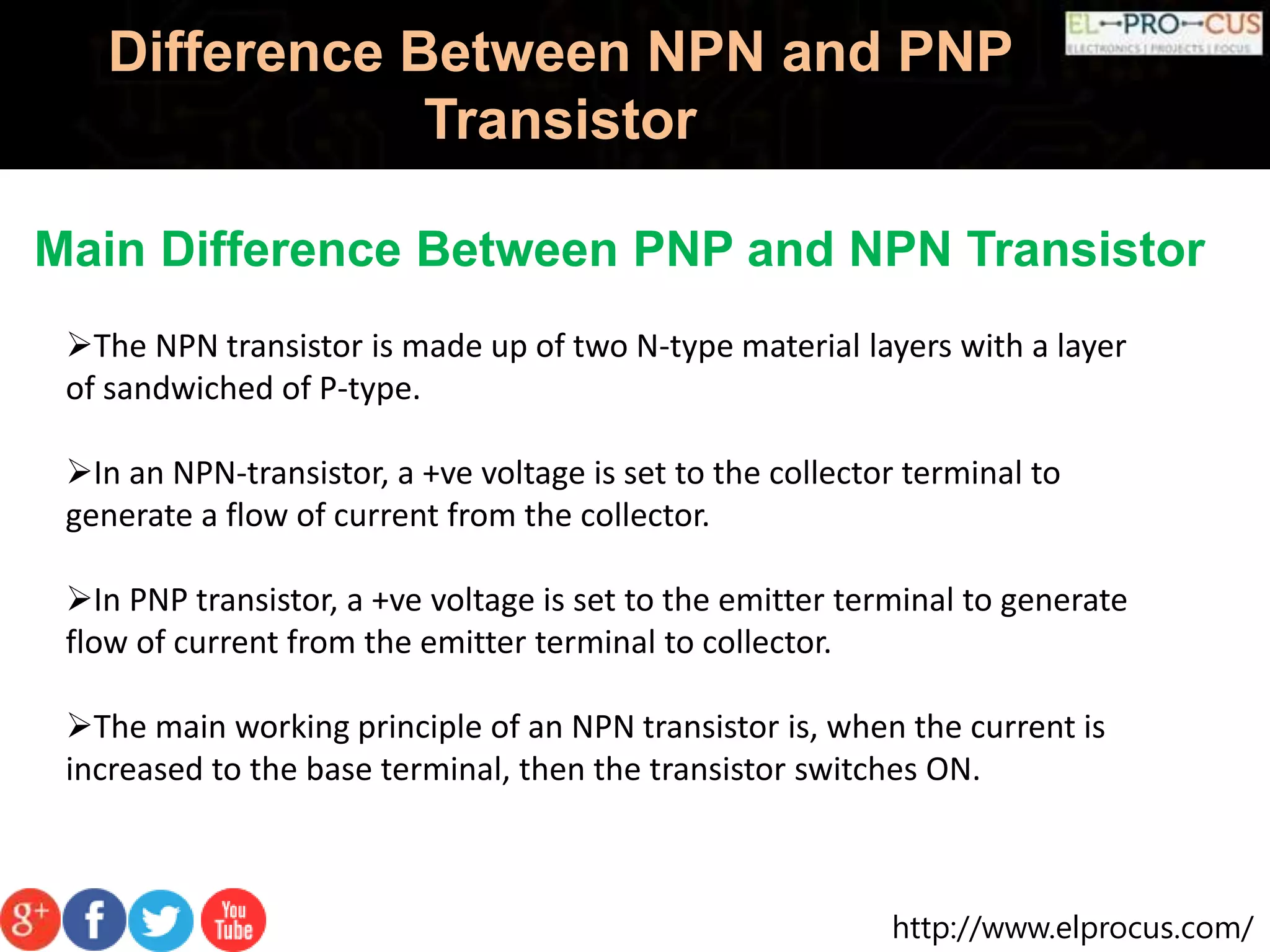 Difference between npn and pnp transistor.pptx