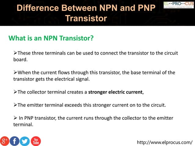 Difference between npn and pnp transistor.pptx