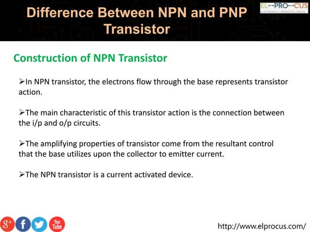 Difference between npn and pnp transistor.pptx