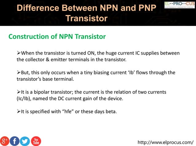 Difference between npn and pnp transistor.pptx