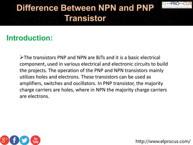 Difference between npn and pnp transistor.pptx