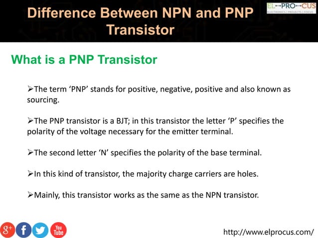 Difference between npn and pnp transistor.pptx