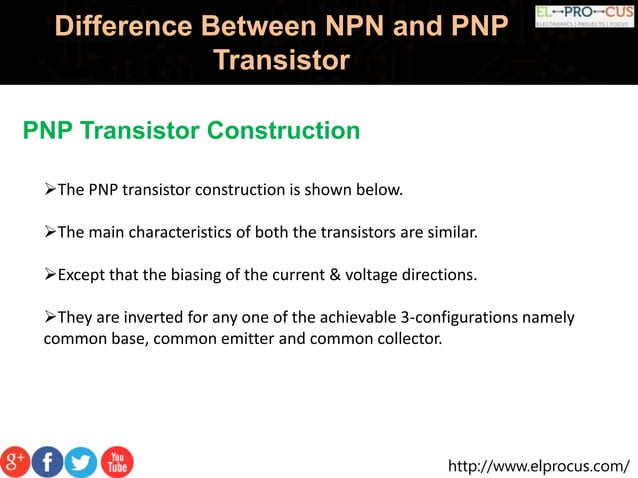 Difference between npn and pnp transistor.pptx