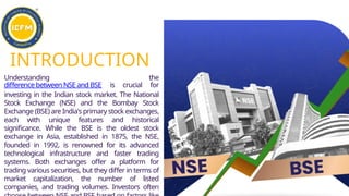 What is the Difference between nse and bse? | PPT