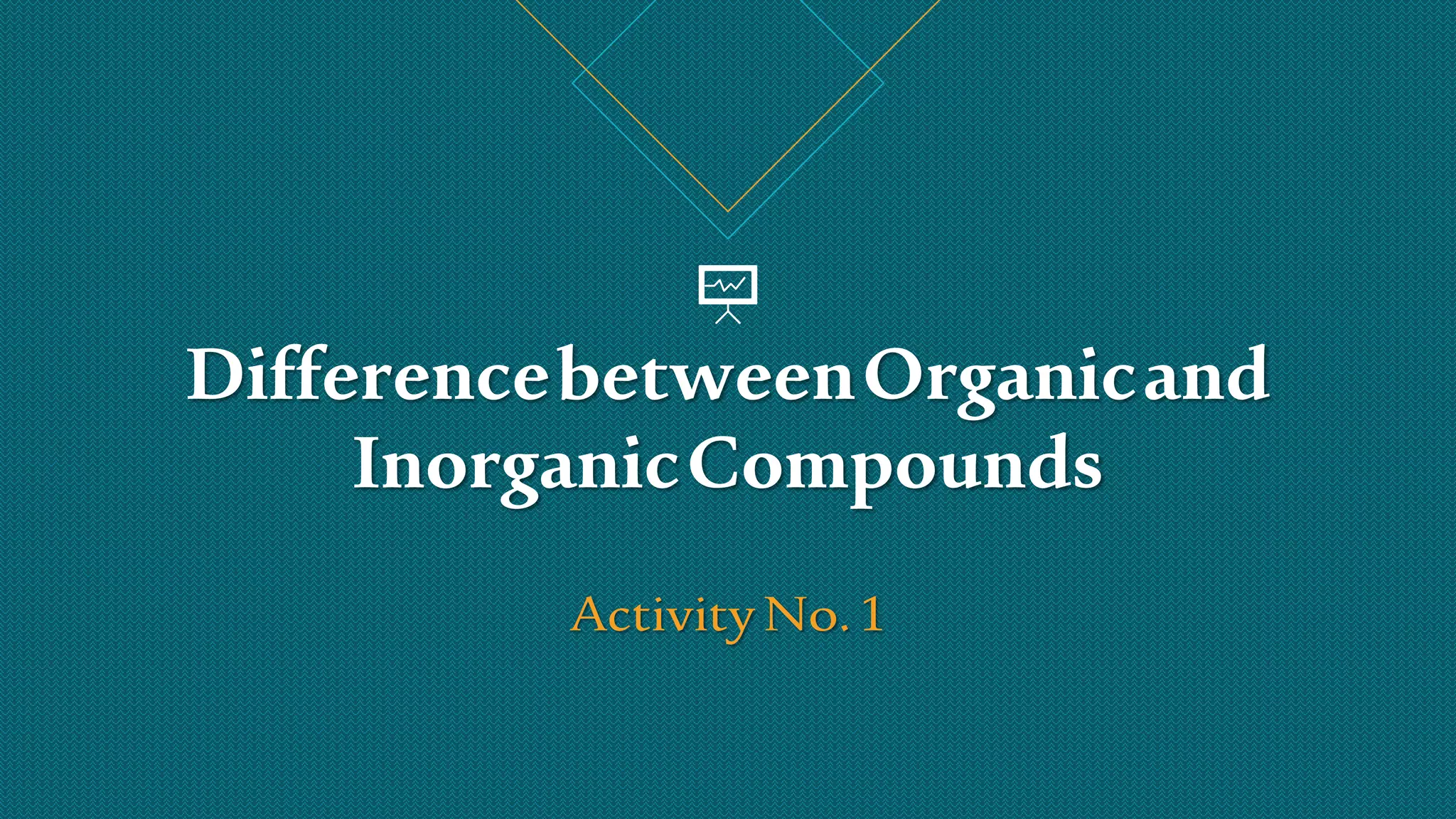 Difference between organic and inorganic compounds | PPTX