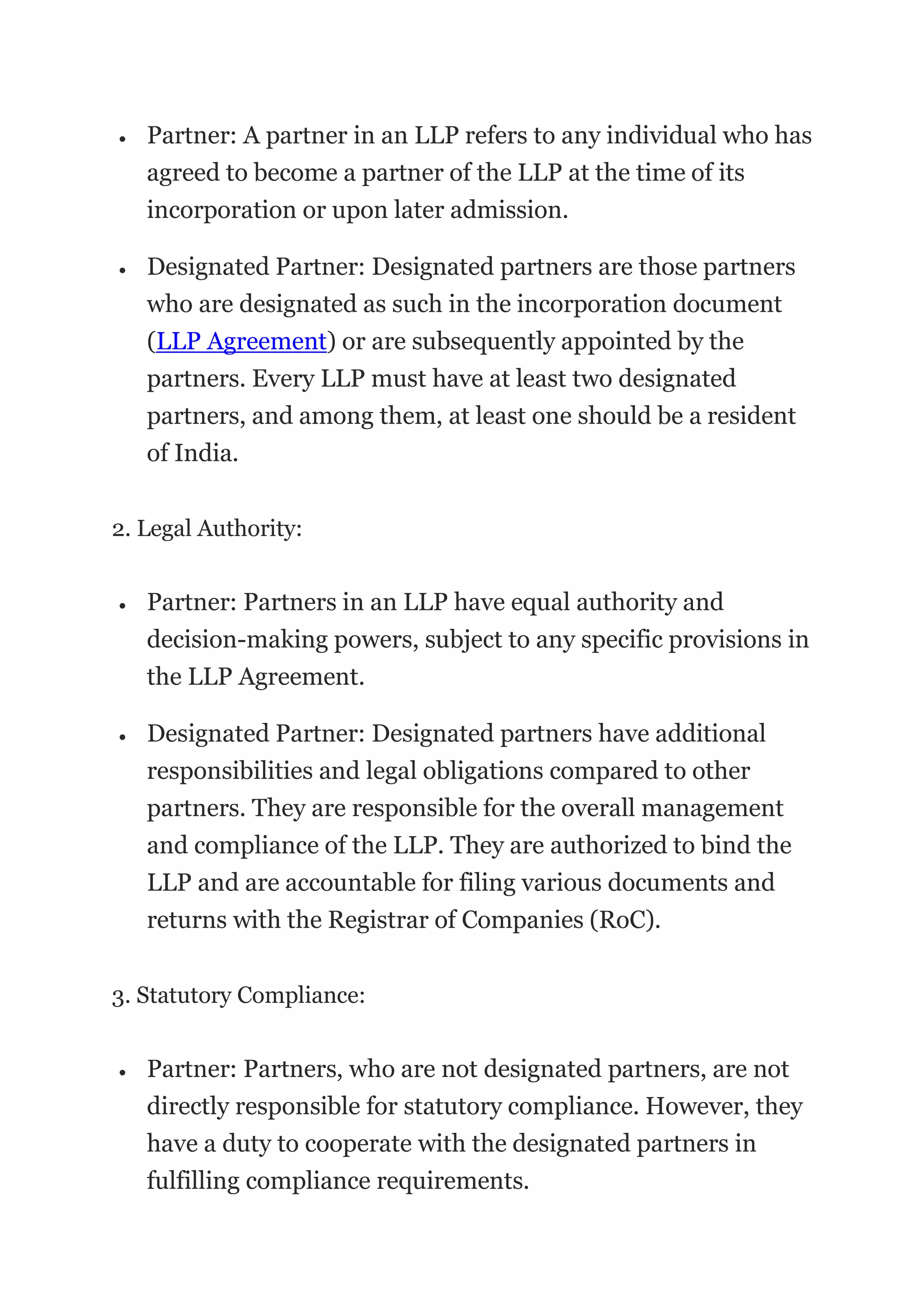 Difference Between Partner and Designated Partner In LLP.pdf | Business ...