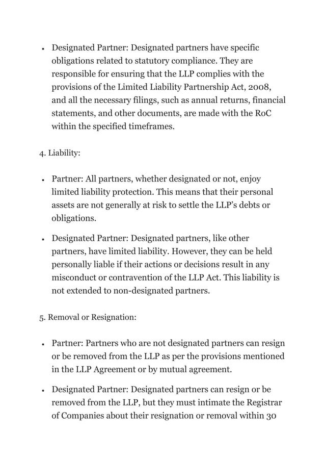 Difference Between Partner and Designated Partner In LLP.pdf | Business ...