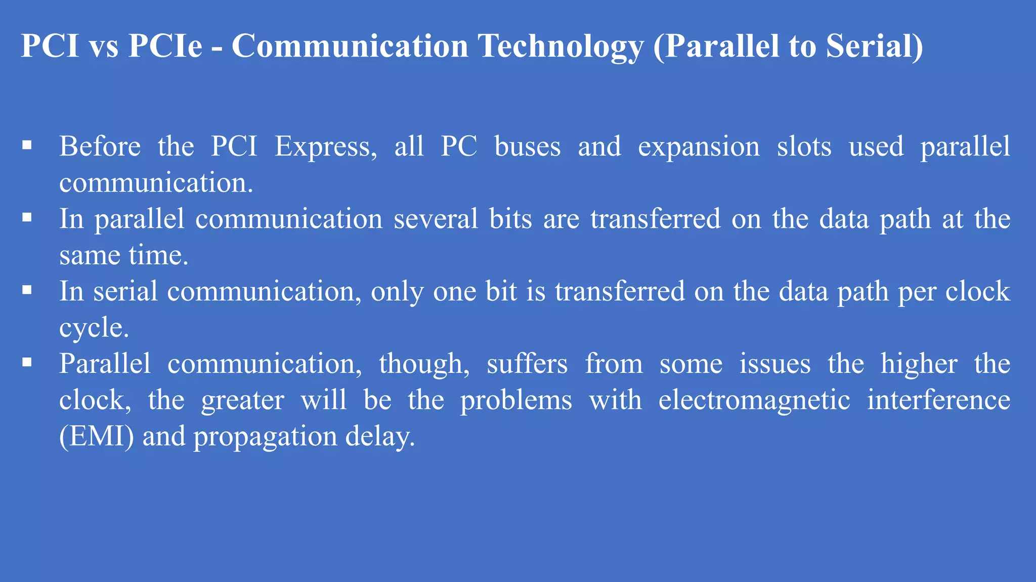 Difference between PCI PCI-X PCIe | PPTX